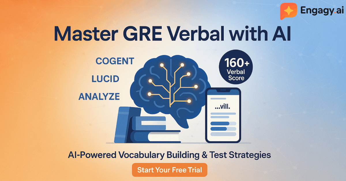 AI-Powered GRE Verbal Prep | Engagy.ai